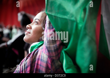 Fans celebrate in a fan zone in Monterrey, Mexico, after Mexico ...