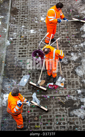 street cleaning cleaner cleaners sweep sweeping the streets public ...