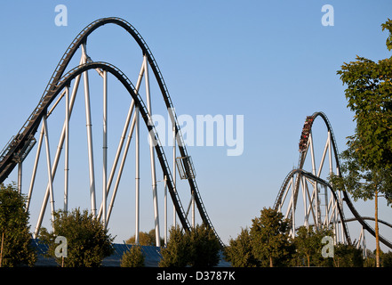 Roller coaster in Europapark, Rust, Germany Stock Photo - Alamy