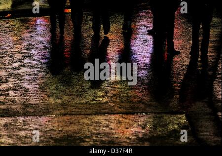 Shadows of Spectators at the medal plaza. Photo: Frank May Stock Photo ...