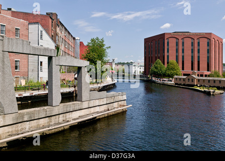 Lower locks Pawtucket Canal Lowell Massachusetts Stock Photo - Alamy