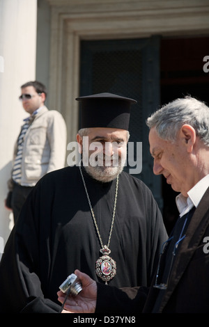 Archbishop Apostolos of Moschonisia, the abbot of the Halki Monastery ...