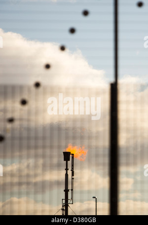 The Rampside gas terminal in Barrow in Furness, Cumbria, UK, which ...