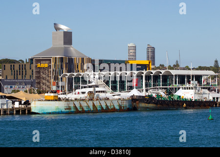 ASB headquarters at Viaduct Harbour, Auckland, New Zealand Stock Photo ...