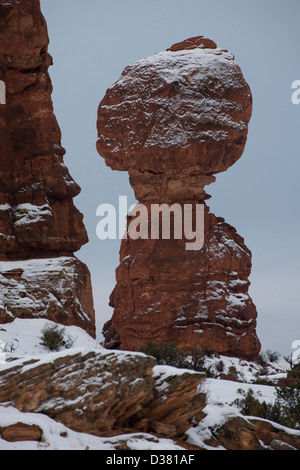 Famous Balancing Rock in the Arches National park, Utah, USA Stock ...