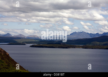 Minginish Cuillins Loch Bracadale Harlosh Island from Rebels Wood ...