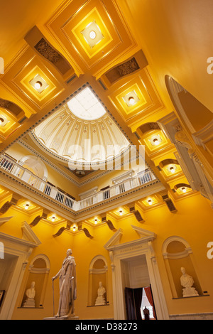 Interior view of dome of Virginia State Capitol, Richmond Virginia ...
