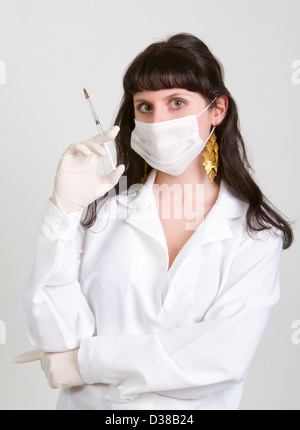 bright picture of an attractive female doctor Stock Photo - Alamy