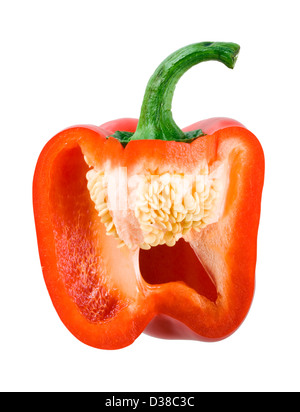 The inside of a red pepper Stock Photo - Alamy