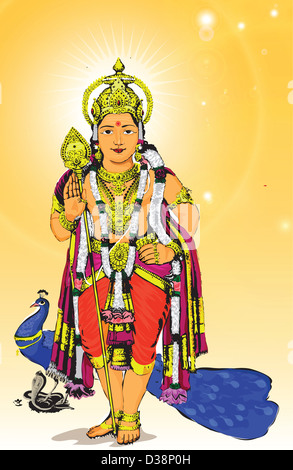 Hindu god Murugan Stock Photo - Alamy