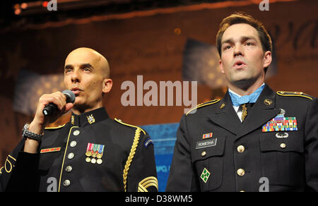 Medal of Honor awardee Army Staff Sergeant Clinton Romesha and wife ...