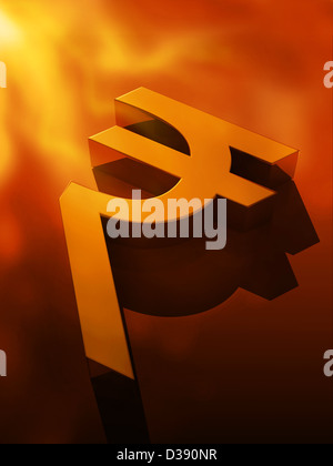 Currency Symbol Indian Rupee 3D Illustration Stock Photo - Alamy