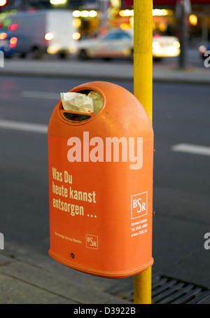 Street of Berlin, with trash and garbage Stock Photo - Alamy