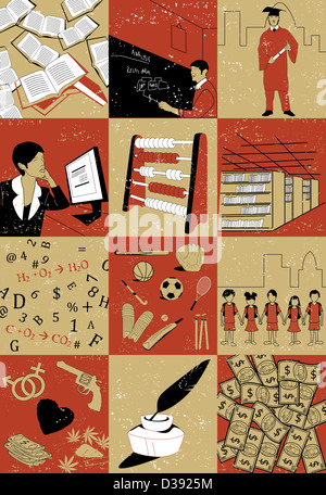 Learning Education Mathematics Calculation Teaching Concept Stock Photo ...