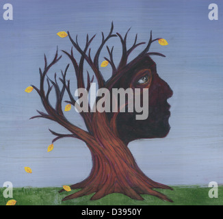 Alzheimer's disease, conceptual illustration Stock Photo - Alamy