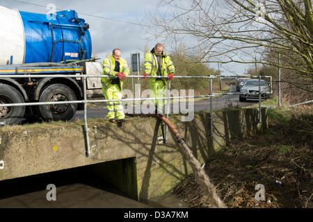 Hullbridge, Essex, UK. 14th February 2013. Notorious blackspot for ...