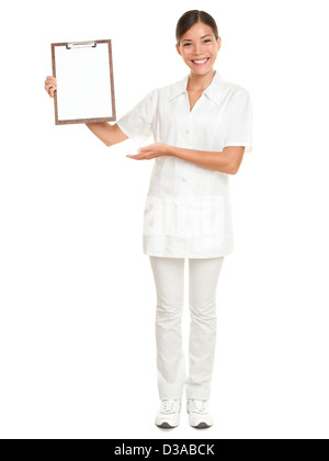 Young Asian female physician presenting anatomy model during online ...