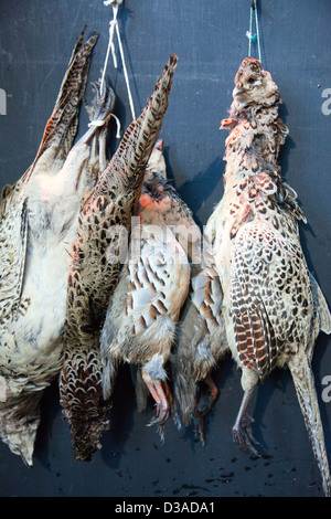 Hanging Pheasants at Borough Market in SE1 - London UK Stock Photo - Alamy