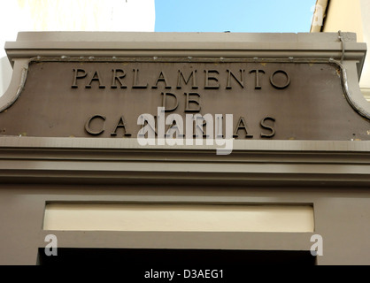 Canary Islands Parliament building, Santa Cruz de Tenerife Stock Photo ...