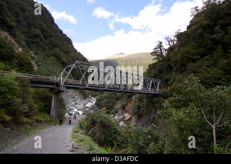 The Gates of Haast Bridge at Haast Pass on Highway 6 in New Zealand ...