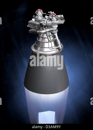 The Ares I-X rocket is tested for the Constellation program, showcasing ...