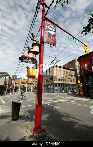 street signs chinatown area ethnic street streets victoria vancouver ...