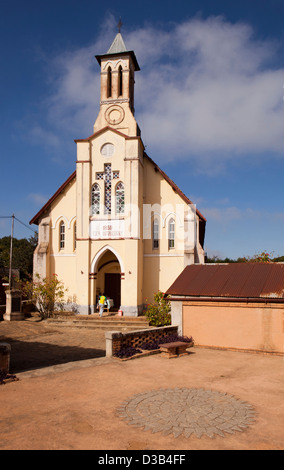 Madagascar, Fianarantsoa, Upper Town, Ambozontany Catholic Church and ...