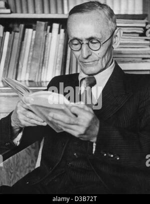 Hermann Hesse (1877-1962) German novelist, poet, and winner of the ...