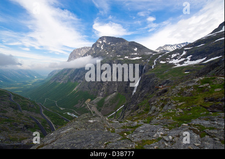 Picturesque spring Norway landscape with asphalt road Stock Photo - Alamy