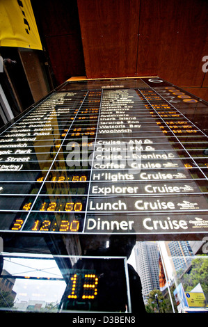 Circular Quay sign with information board showing train route maps ...