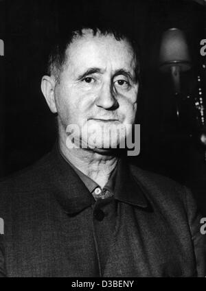 Bertholt Brecht (1898-1956) German playwright and poet. Production of ...