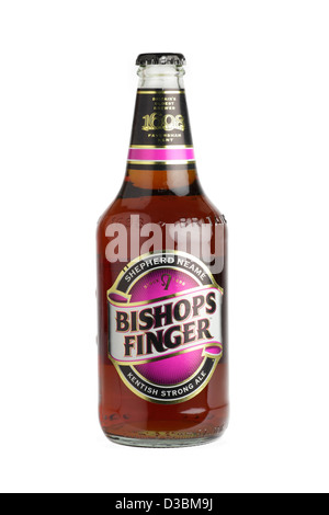 Bishops Finger beer isolated on white background. It is brewed in ...