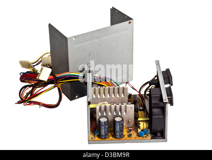 Inside of Computer's Power Supply Stock Photo - Alamy