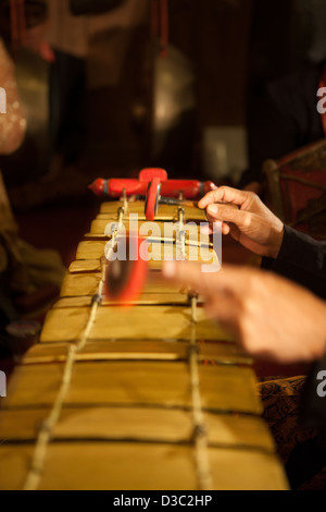 The original Javanese, Indonesian classic musical instrument; Gamelan ...