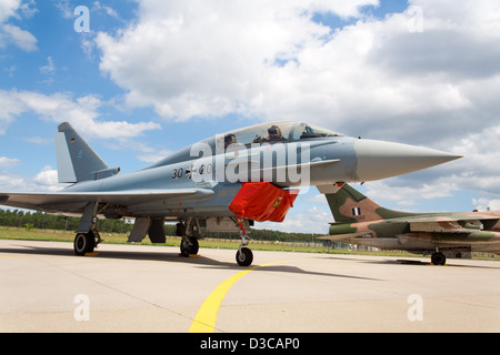 The German Air Force's Eurofighter Typhoon jets are advanced multi-role ...