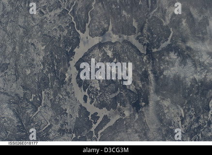 Manicouagan Crater in northern Canada Stock Photo - Alamy