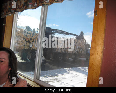 Michigan Upper Peninsula logging truck industry Stock Photo - Alamy
