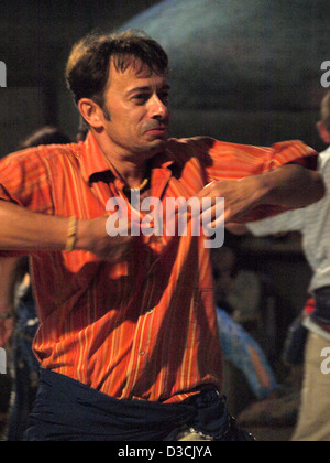 Western tourist dancing during Turkish Night Show of traditional dances ...