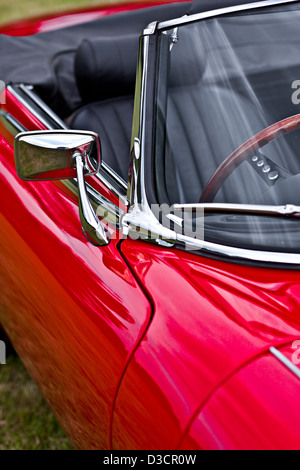 Vintage Jaguar wing mirror Stock Photo - Alamy
