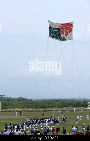 Team launches giant paper and bamboo kite weighing 950 kilos and ...