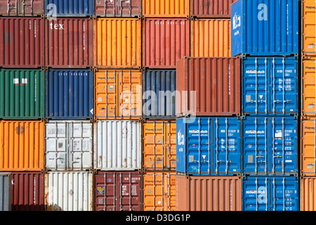 Rotterdam, Netherlands, container stack in Rotterdam Stock Photo - Alamy