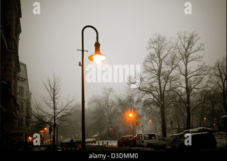 Berlin, Germany, on lampposts Helmholzplatz Stock Photo - Alamy