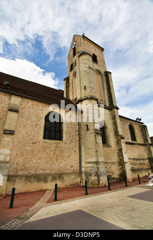 View of the wonderful church of Morangis village on the outskirts of ...