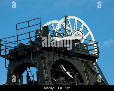 Coal mine headgear Stock Photo - Alamy