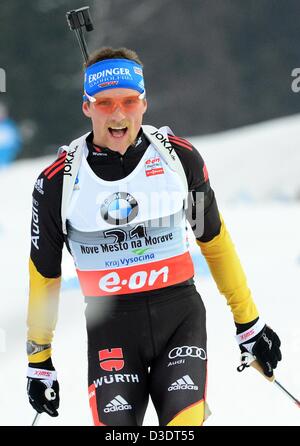 Erik Lesser of Germany after the Men's 20km Individual in Laura Cross ...