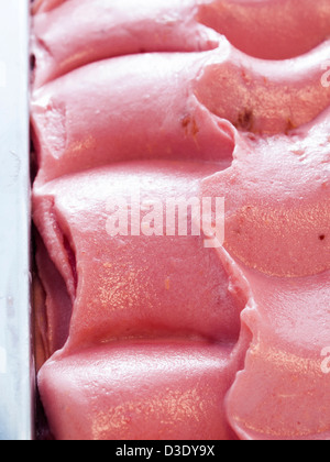 Gourmet sweet orange and cranberry gelato on white background Stock ...