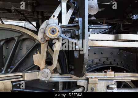 A detail of a steam locomotive in a garage in Austria Stock Photo - Alamy