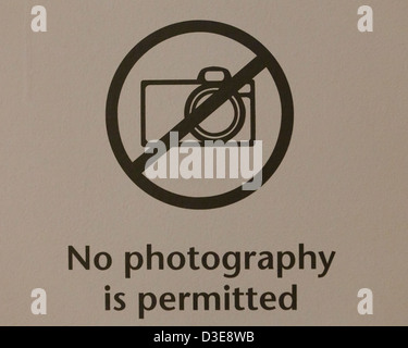 No photography sign Stock Photo - Alamy