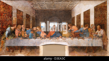 Leonardo da Vinci, The Last Supper, Renaissance painting, 1494-1498 ...