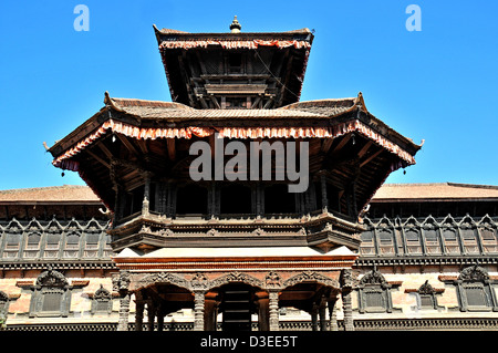 Royal Palace or 55 windows Palace, Façade detail, Durbar Square, Unesco ...